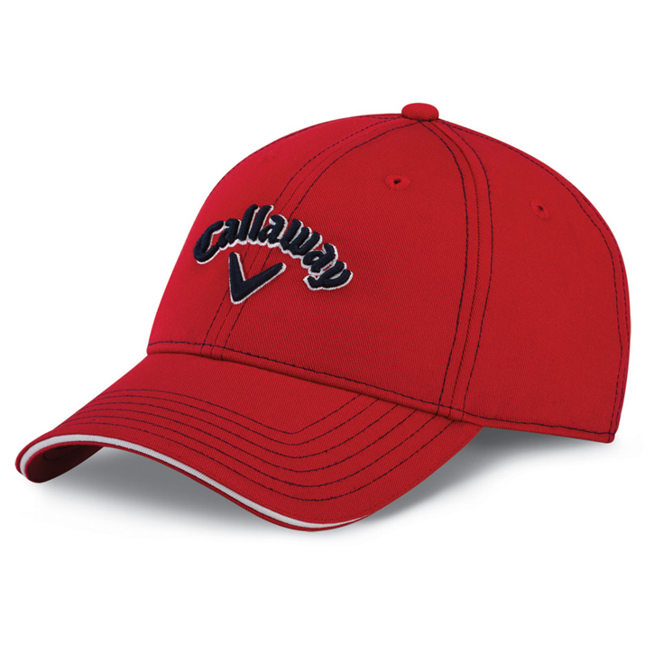 Callaway Sport Twill Golf Cap - Red at InTheHoleGolf.com