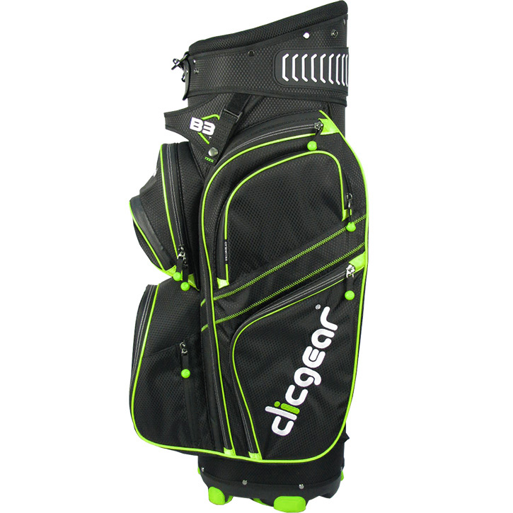 Clicgear B3 Cart Bag - Black/Lime at InTheHoleGolf.com