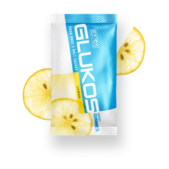 GLUKOS Energy Gummies - Lemon (12 Pack) at InTheHoleGolf.com