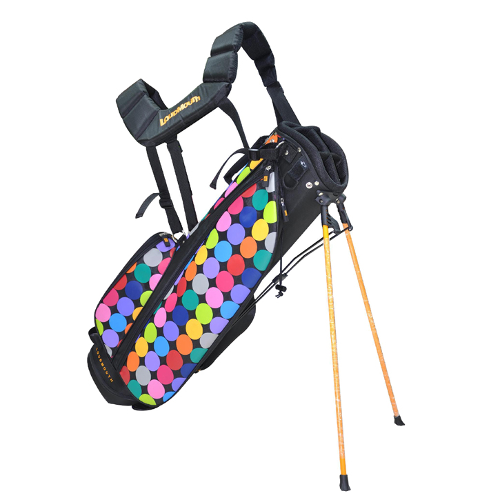 Loudmouth Golf Stand Bag - Disco Balls Black at InTheHoleGolf.com