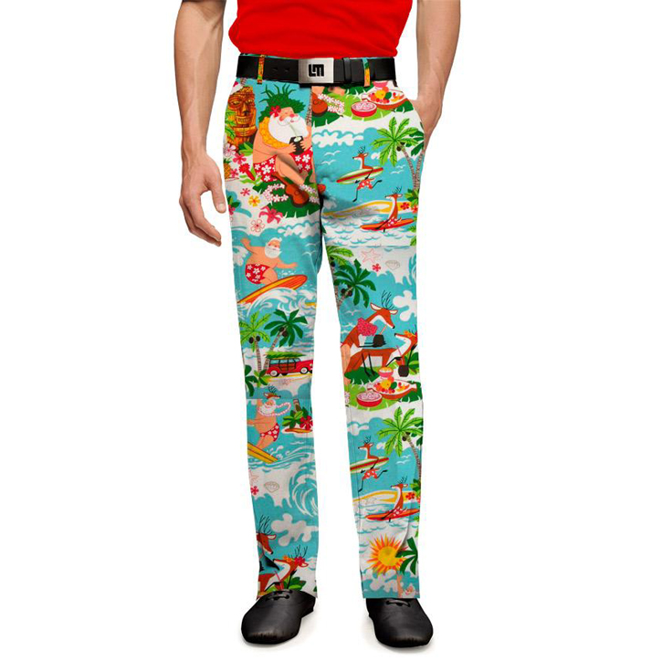 Loudmouth Golf Pants - Surfin Santas at InTheHoleGolf.com