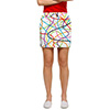 Loudmouth Golf Skort - Scribblz White at InTheHoleGolf.com