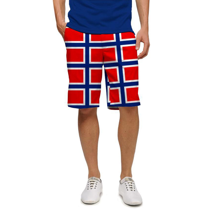 Loudmouth Golf Shorts - Norway Flag at InTheHoleGolf.com
