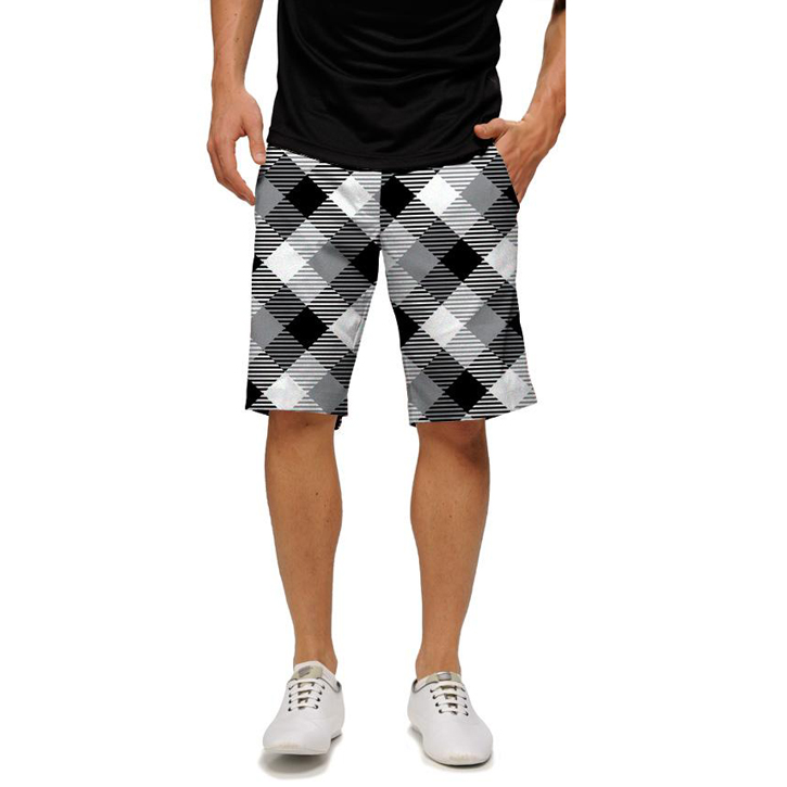 Product Display Loudmouth Golf Shorts - Silver & Black at InTheHoleGolf.com