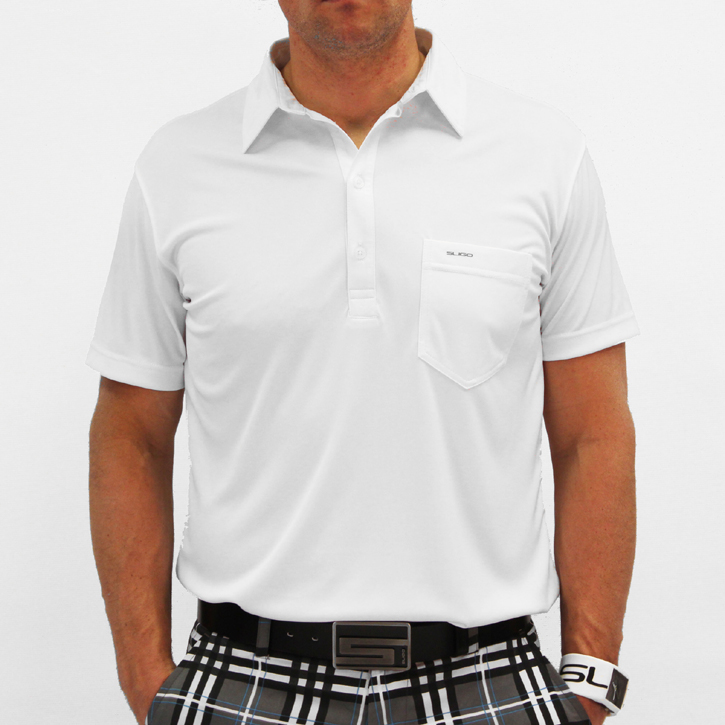 Product Display Sligo Martin Golf Shirt - White at InTheHoleGolf.com