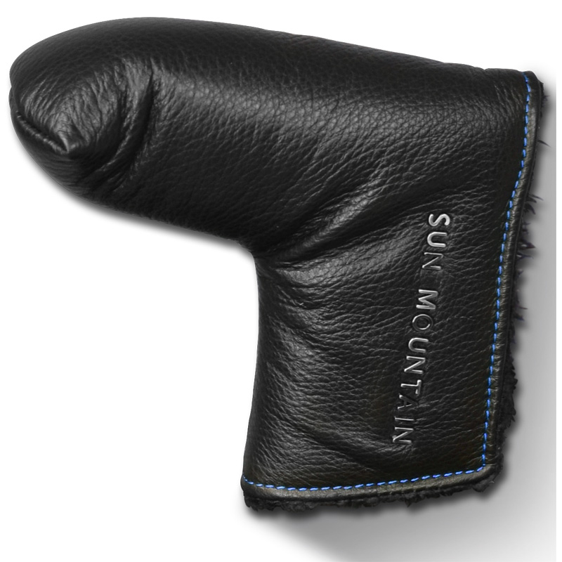 Sun Mountain Leather Putter Cover - Black/Cobalt at InTheHoleGolf.com