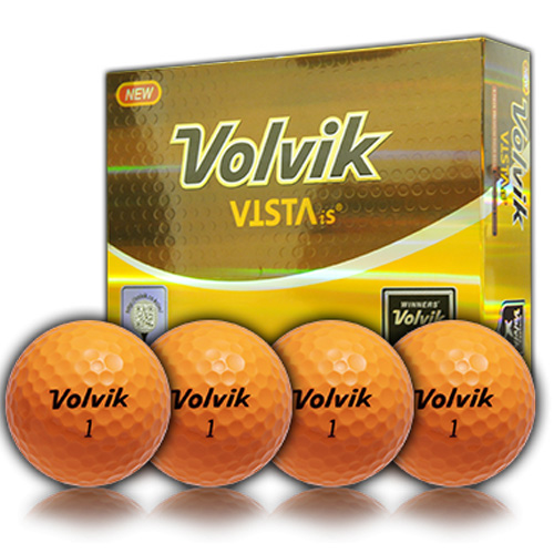 Volvik Vista iS Golf Balls - Orange (1 Dozen) at InTheHoleGolf.com